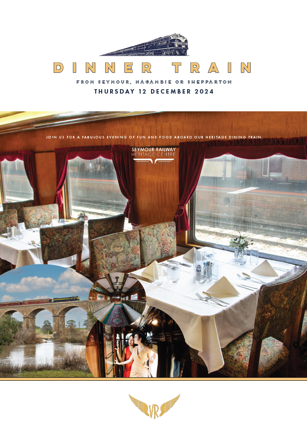 Dinner Train from Seymour, Nagambie or Shepparton | Shepparton ...